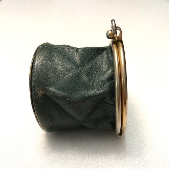 Vintage | Bags | Vintage Green Leather And Metal Coin Purse | Poshmark